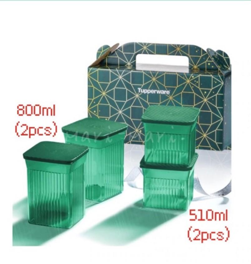 Tupperware Square Elegant Set, Furniture & Home Living, Kitchenware ...