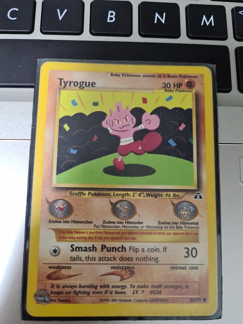 Tyrogue Pokemon Card - Printable Cards