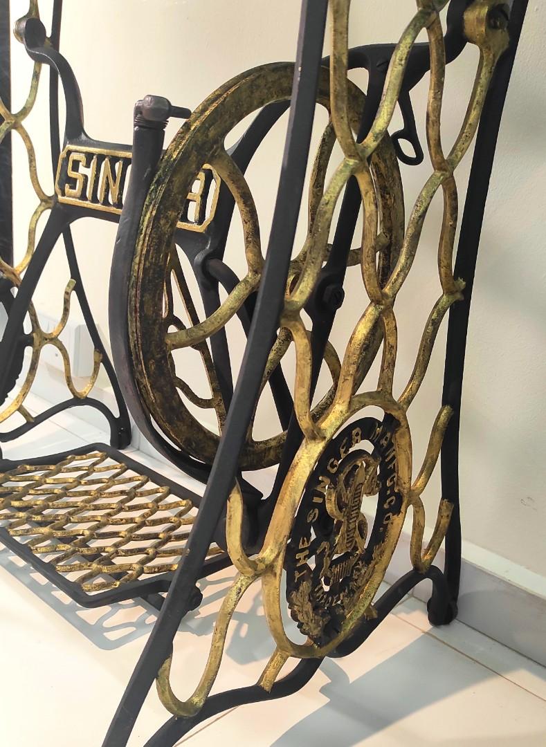 Gorgeous Vintage Singer Spider sewing machine table, Furniture & Home ...