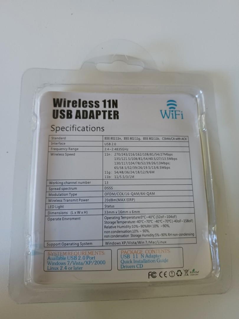 USB 2.0 Wireless 802.11N 450mbps WiFi Dongle, Computers & Tech, Parts ...