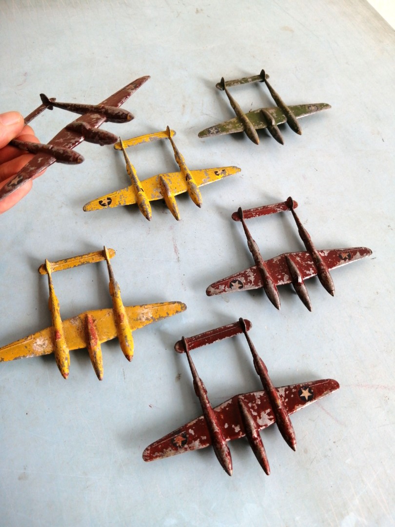Vintage Crescent Military Plane Made in England Diecast Metal, Hobbies ...