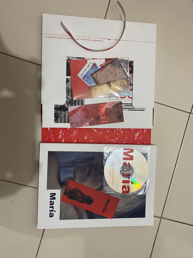 Wheein Redd album + Hwasa Maria album set, Hobbies & Toys, Memorabilia ...