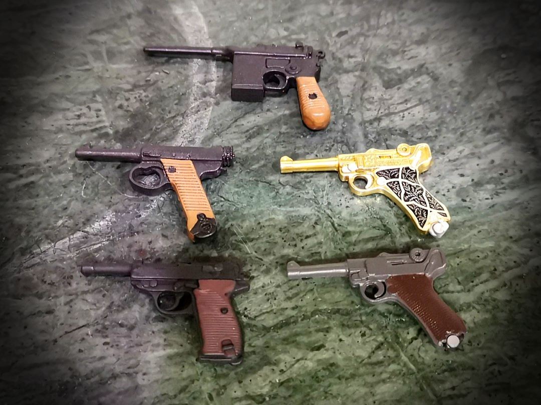 WW2 1/6 Scale German Gun Set - Mauser, Luger & Walther, Hobbies & Toys ...