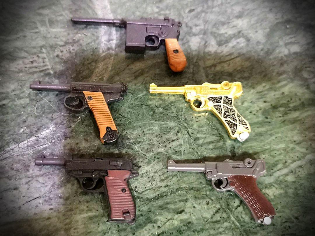 WW2 1/6 Scale German Gun Set - Mauser, Luger & Walther, Hobbies & Toys ...