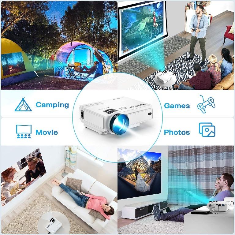 XuanPad Mini Projector Portable video-projector,55000 Hours Multimedia ...