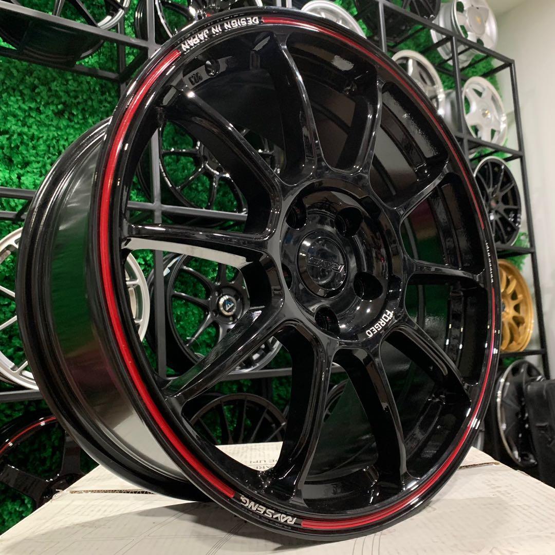17” Rays ZE40 Design Sport Rims, Car Accessories, Tyres & Rims on Carousell