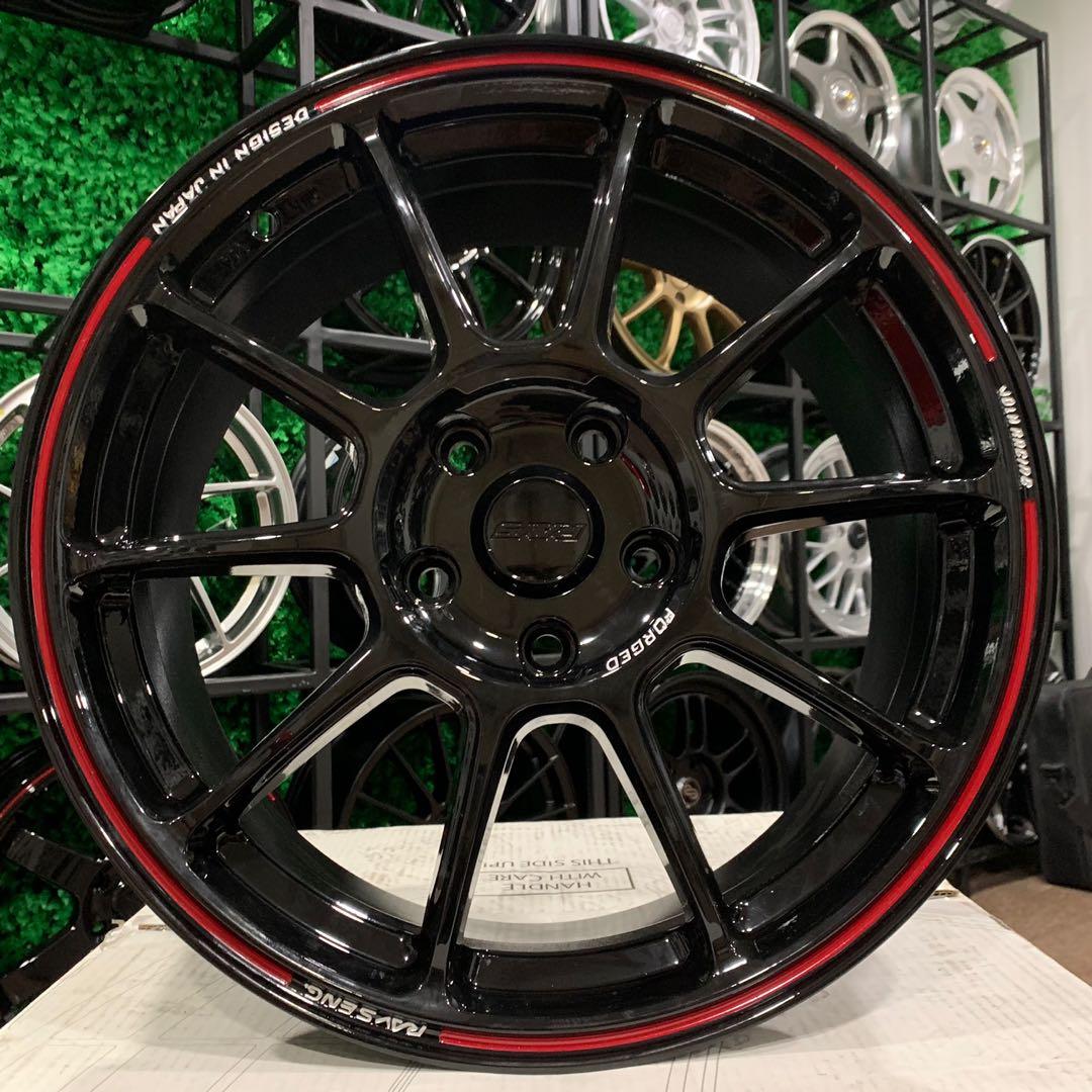17” Rays ZE40 Design Sport Rims, Car Accessories, Tyres & Rims on Carousell