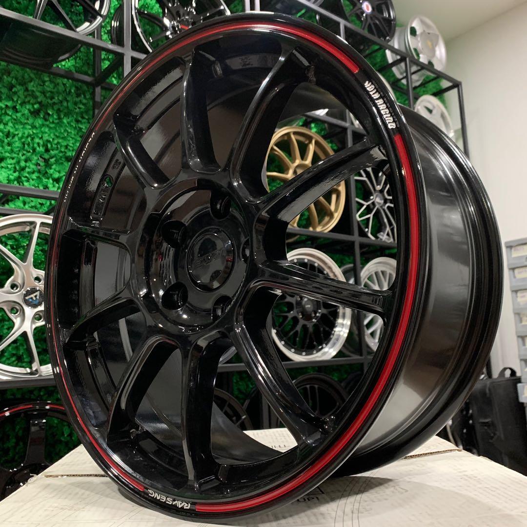 17” Rays ZE40 Design Sport Rims, Car Accessories, Tyres & Rims on Carousell