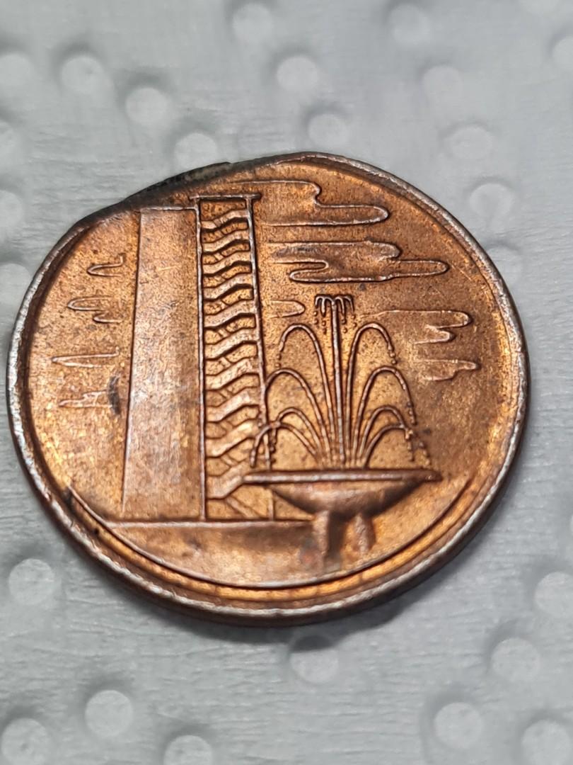 1977 singapore 1cent error coin., Hobbies & Toys, Memorabilia ...