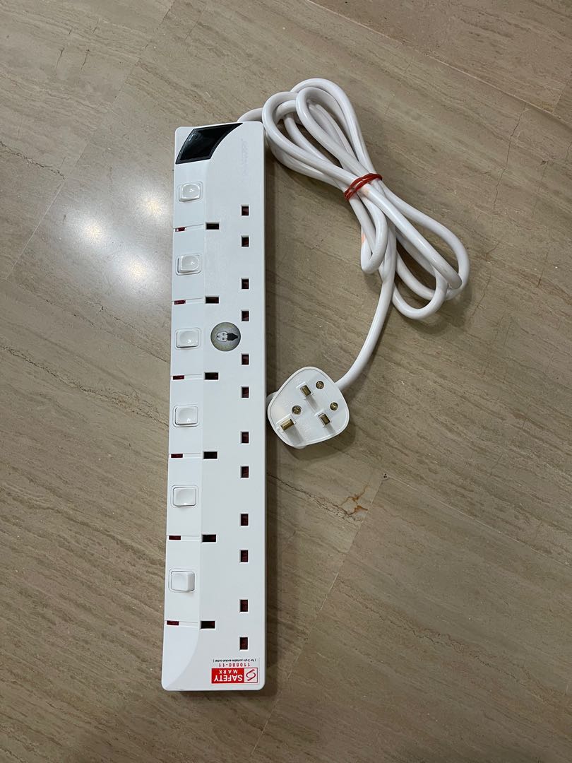 3 Pin Extension Cord, TV & Home Appliances, Electrical, Adaptors ...