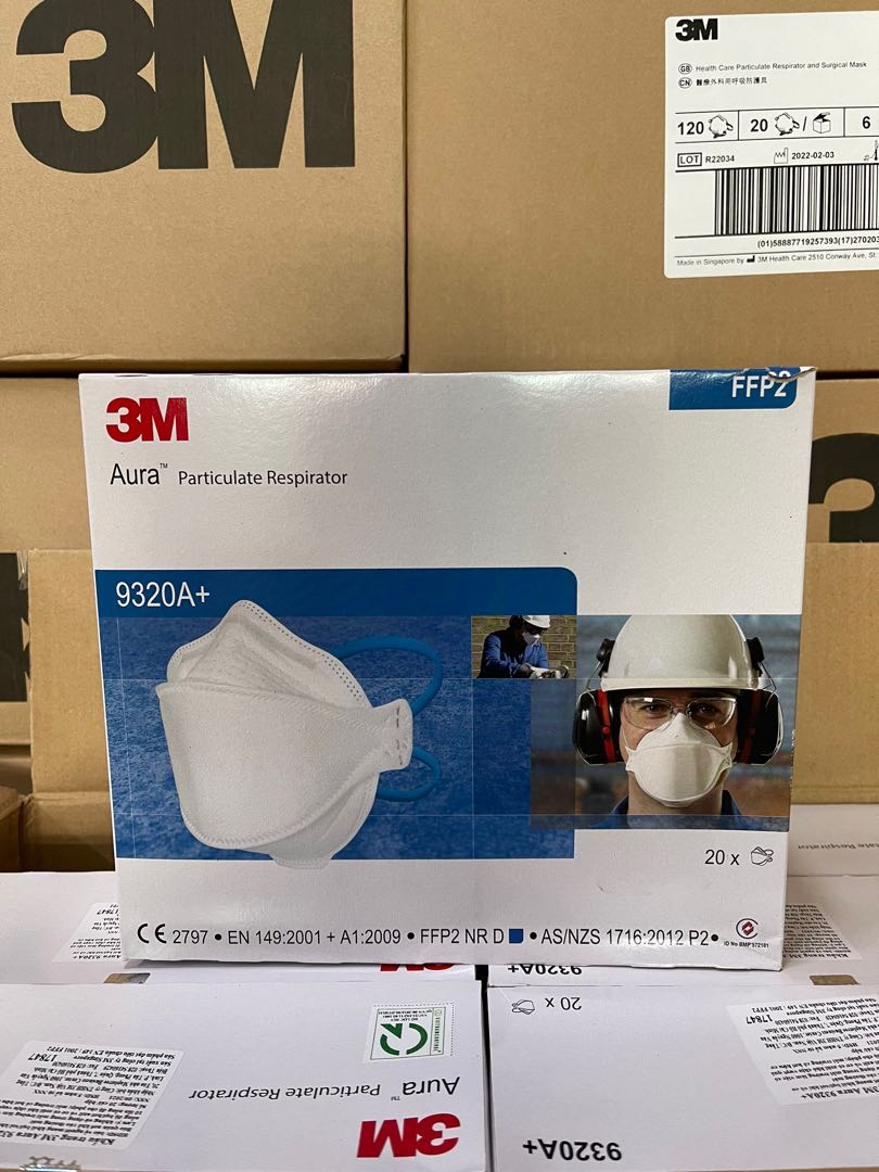 3M 9320A+ ffp2 N95 made in Singapore. Wholesale, Health & Nutrition ...