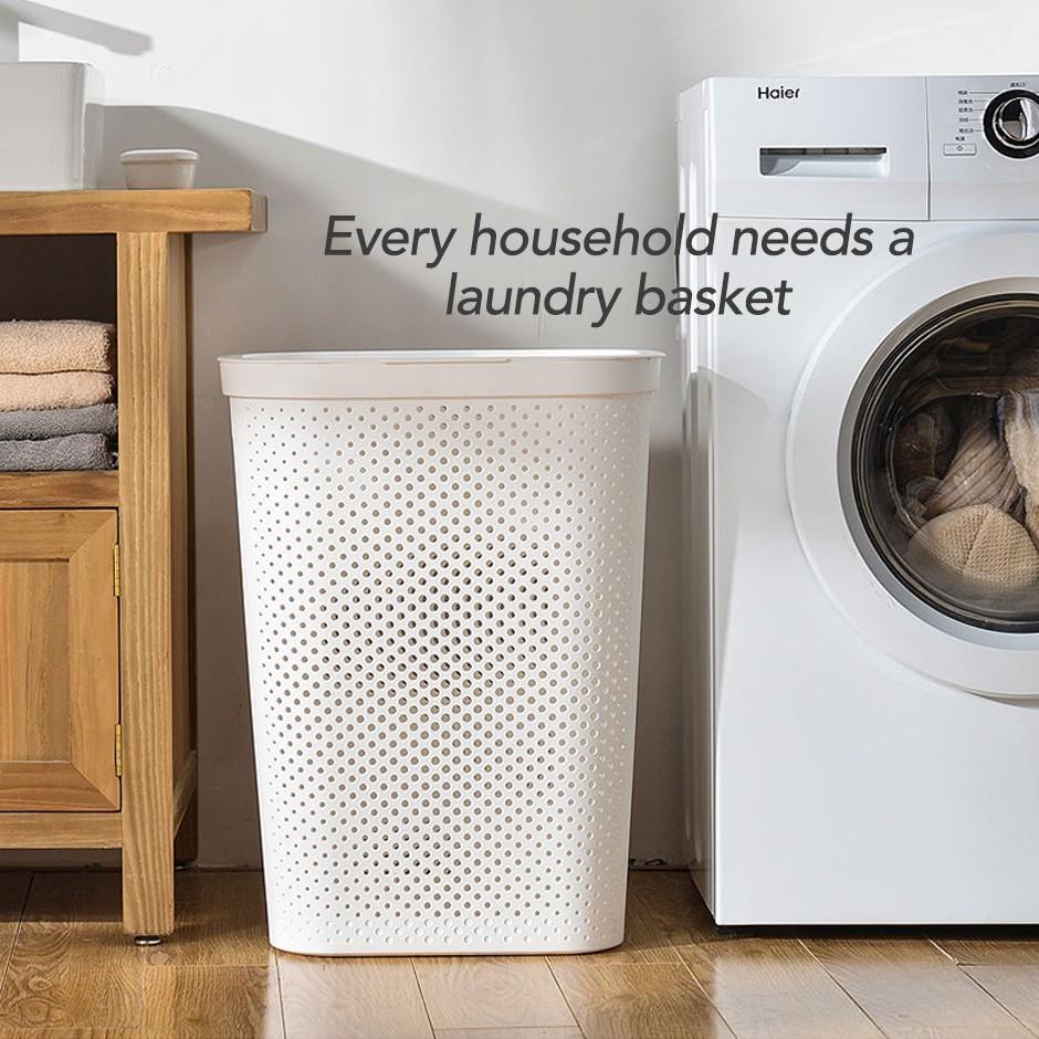60L Laundry Basket High Capacity, Furniture & Home Living, Home ...