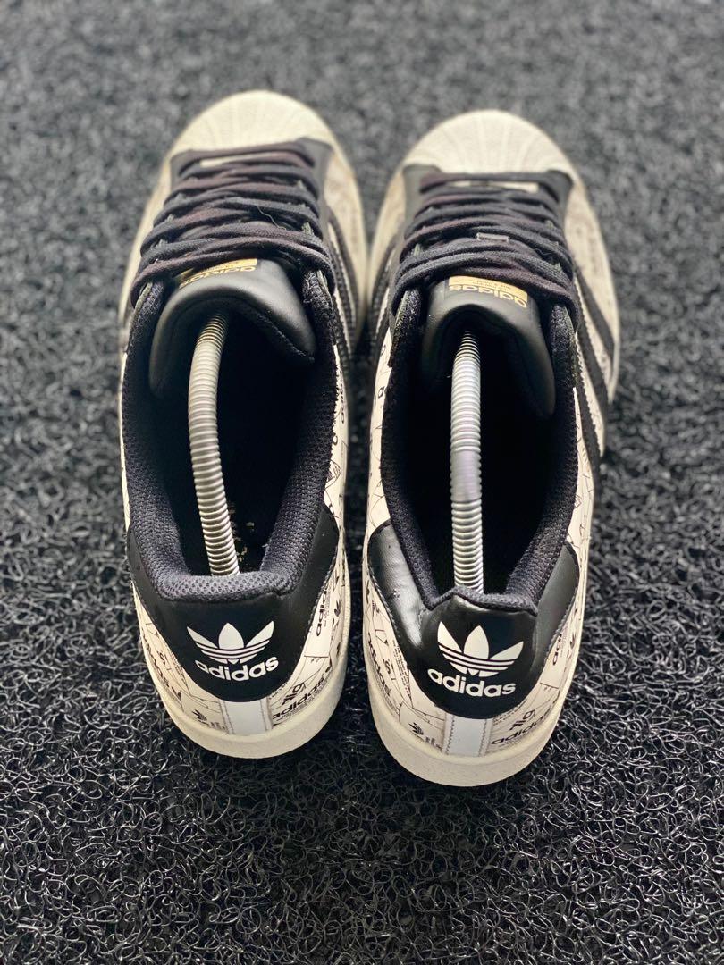 9uk Original Adidas Superstar Label Collage, Men's Fashion, Footwear ...