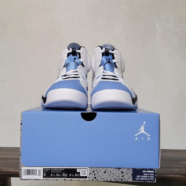 Air Jordan 6 "University Blue/UNC", Men's Fashion, Footwear, Sneakers ...