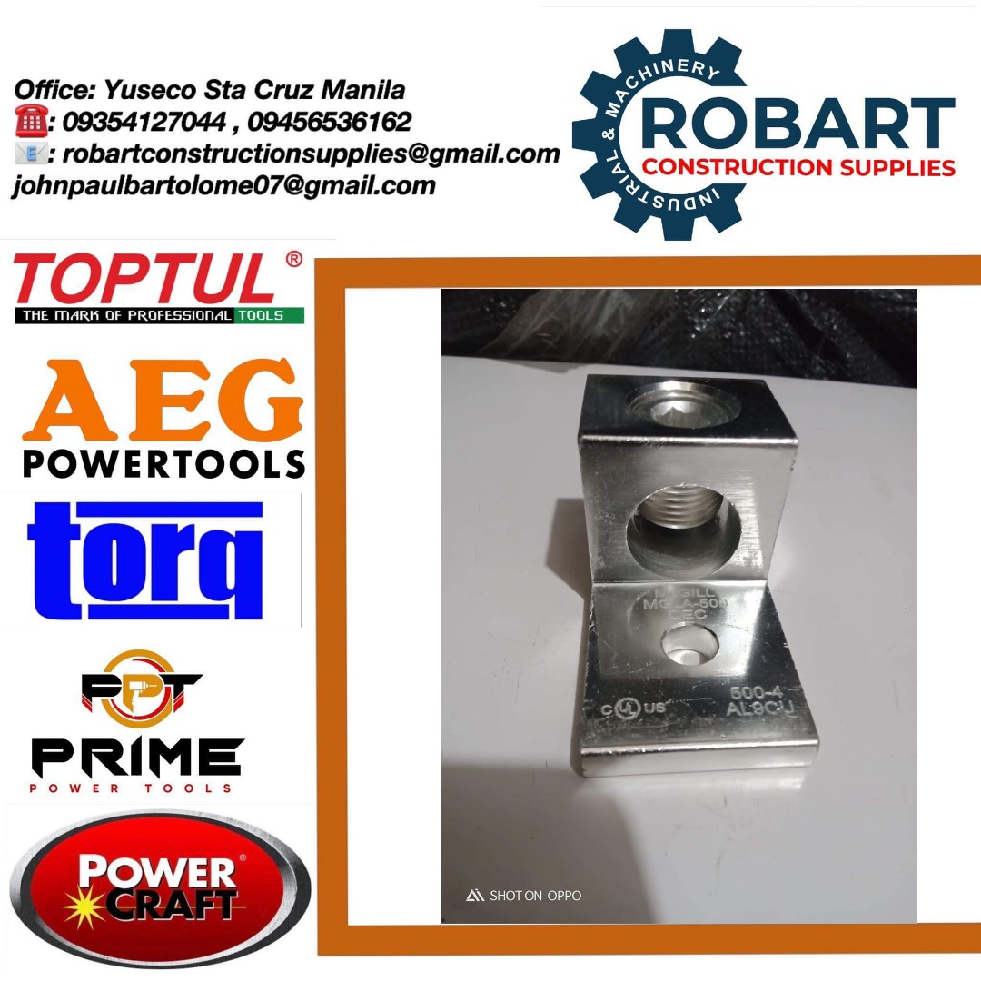 Allen type terminal lugs single, Commercial & Industrial, Construction ...