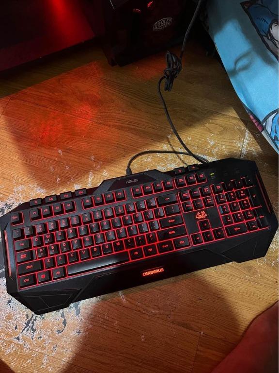 Asus Gaming keyboard Cerberus, Computers & Tech, Parts & Accessories ...