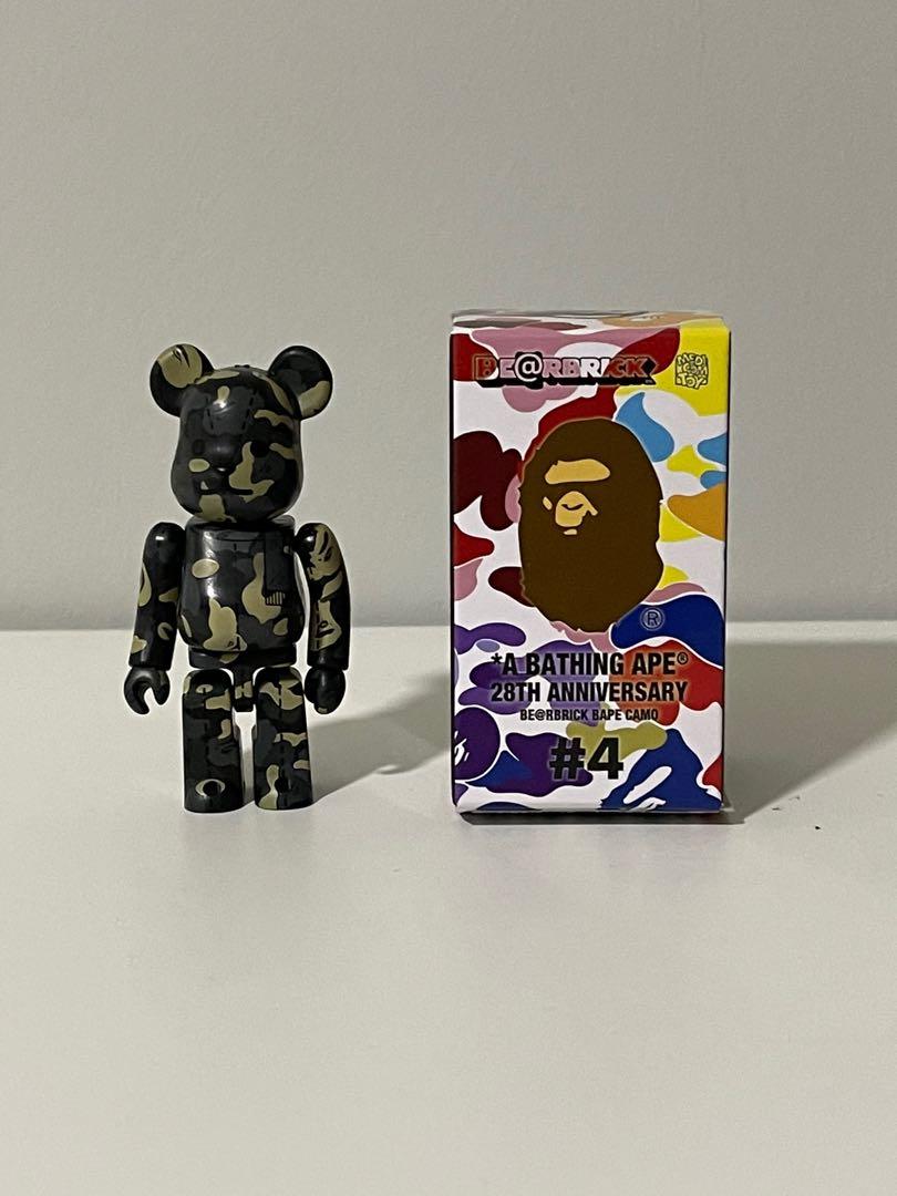 Bearbrick 100% Bape 28th Anniversary #4, Hobbies & Toys, Toys & Games ...