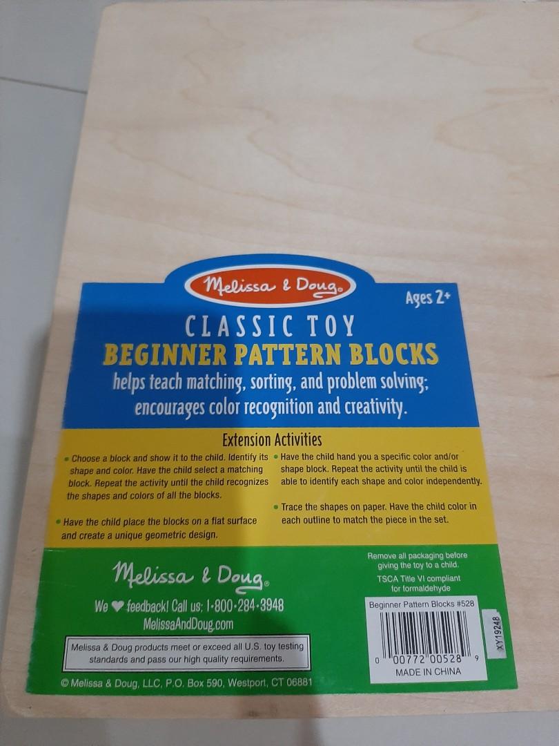 Beginner pattern blocks melissa & doug, Toys & Collectibles, Permainan ...
