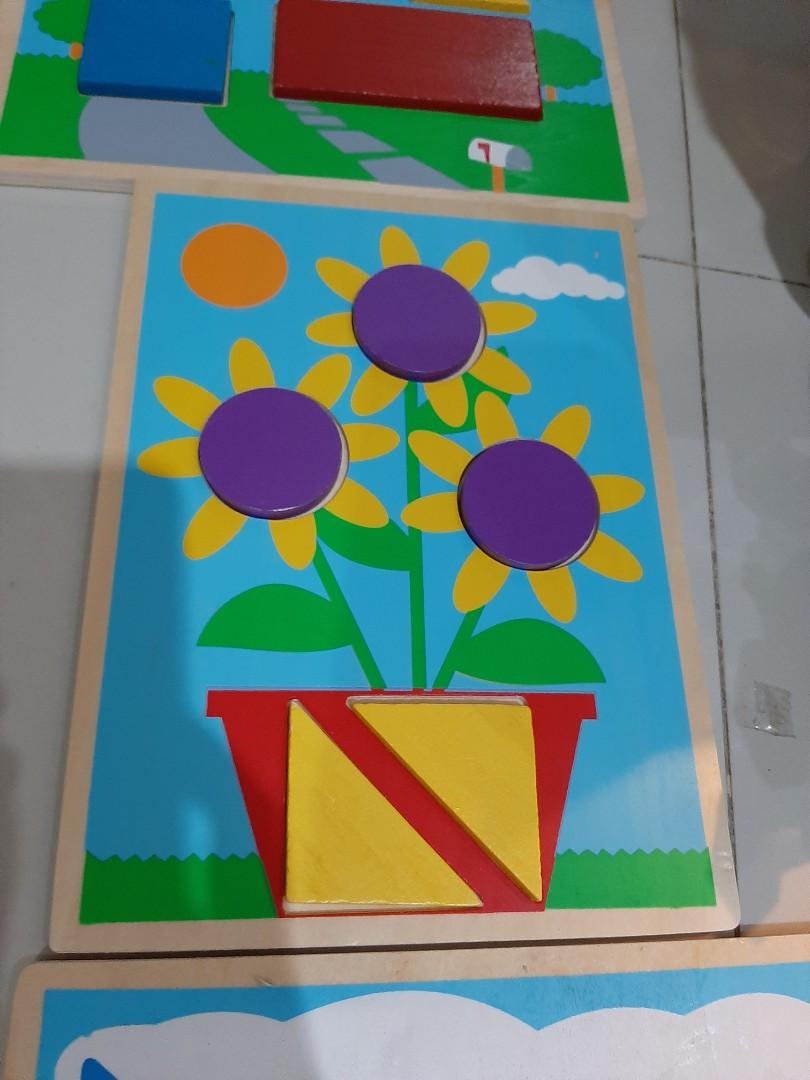 Beginner pattern blocks melissa & doug, Toys & Collectibles, Permainan ...