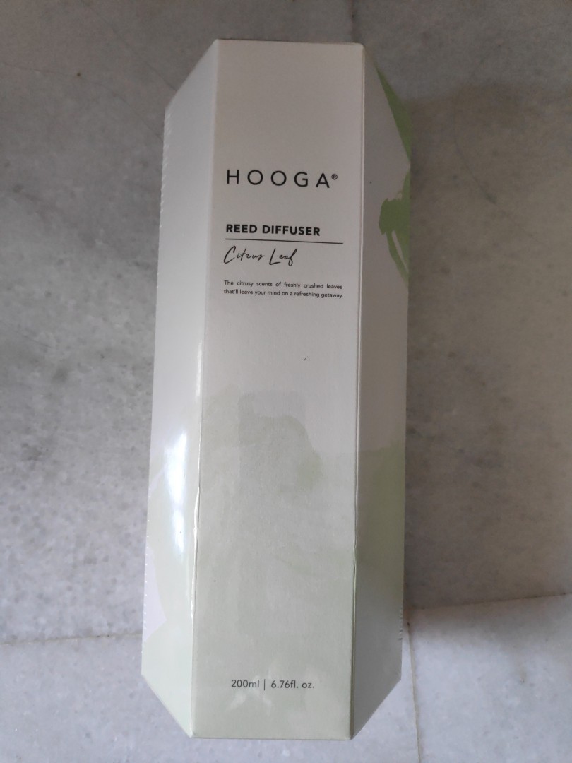 BNIB Hooga Reed Diffuser Citrus Leaf, Furniture & Home Living, Home ...