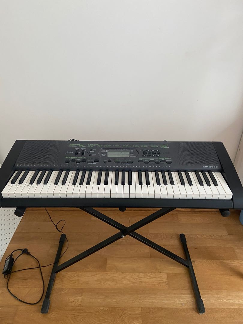 Casio CTK2000 Keyboard with stand, Hobbies & Toys, Music & Media ...