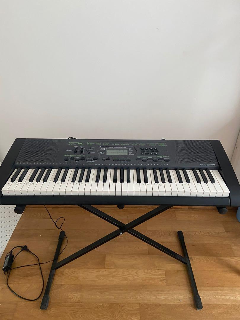 Casio CTK2000 Keyboard with stand, Hobbies & Toys, Music & Media ...