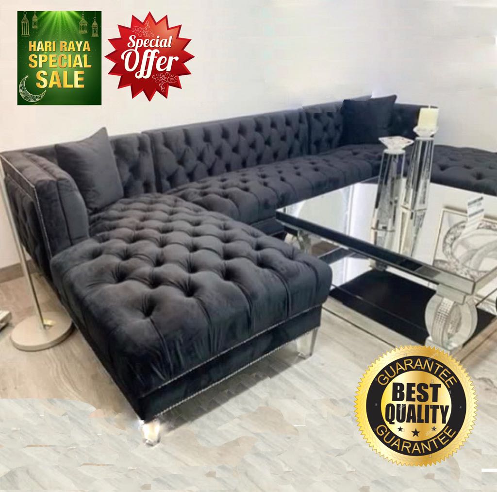 Cecilia Length 150cm Tufted Chesterfield Sofa Multi-seater Designer ...