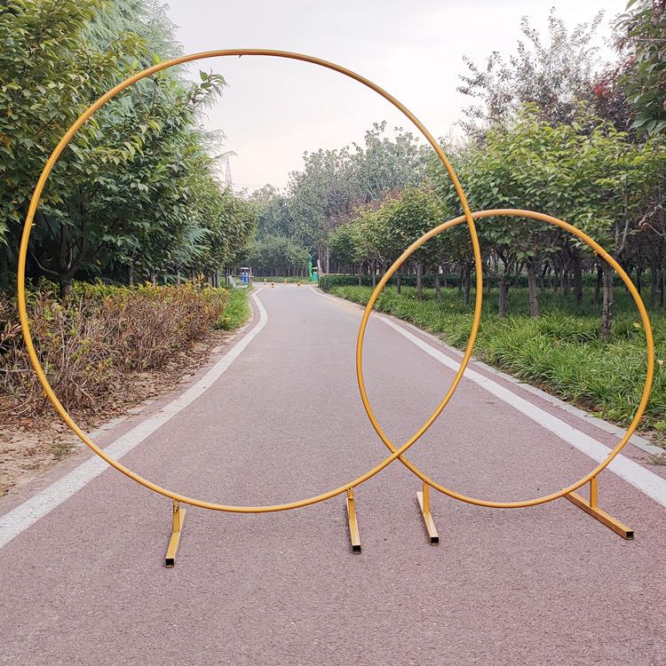 SALE GOLDEN CIRCULAR ARCH GOLD ARC CIRCLE EVENT STYLING DECO BACKDROP ...