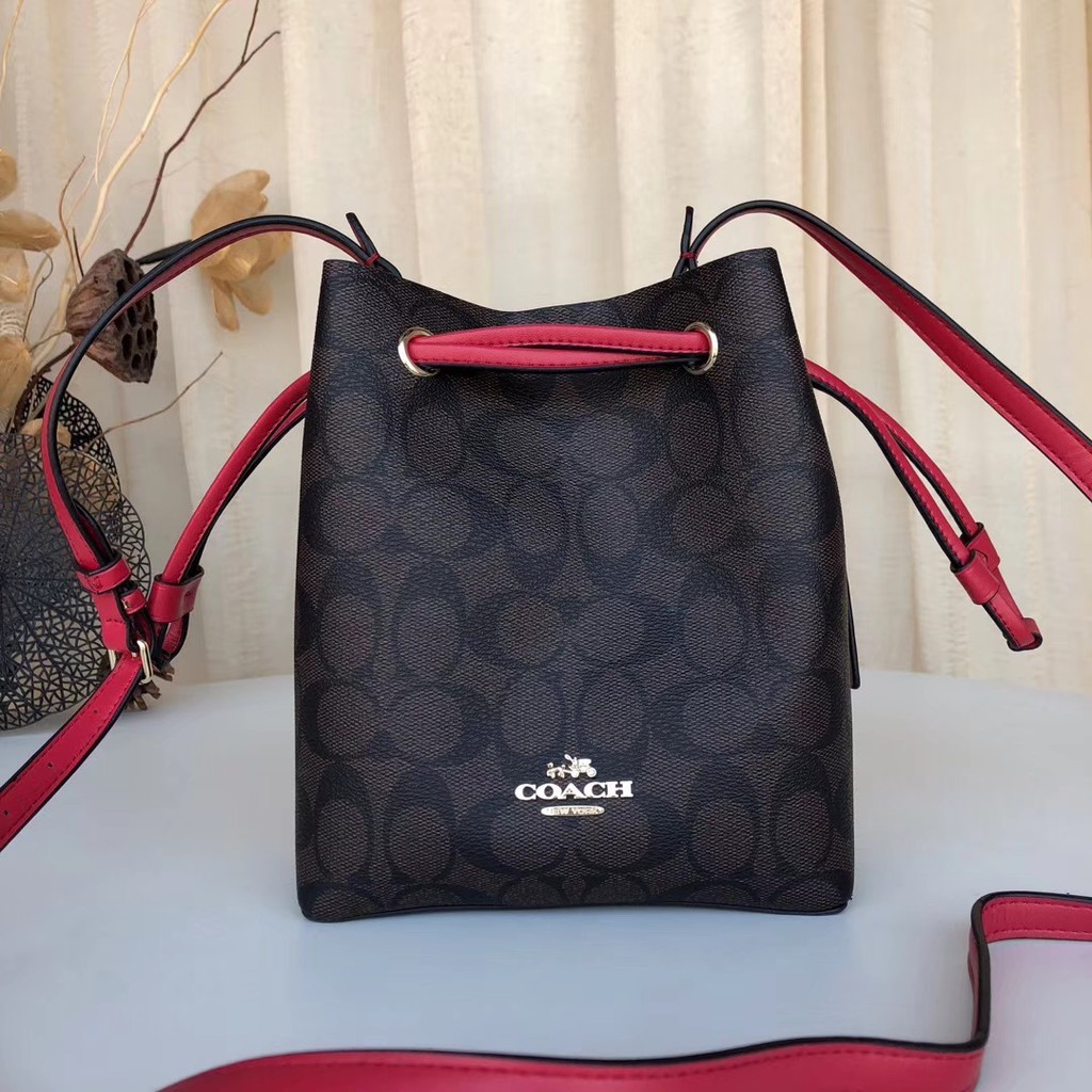 Coach Drawstring Bucket bag, Luxury, Bags & Wallets on Carousell