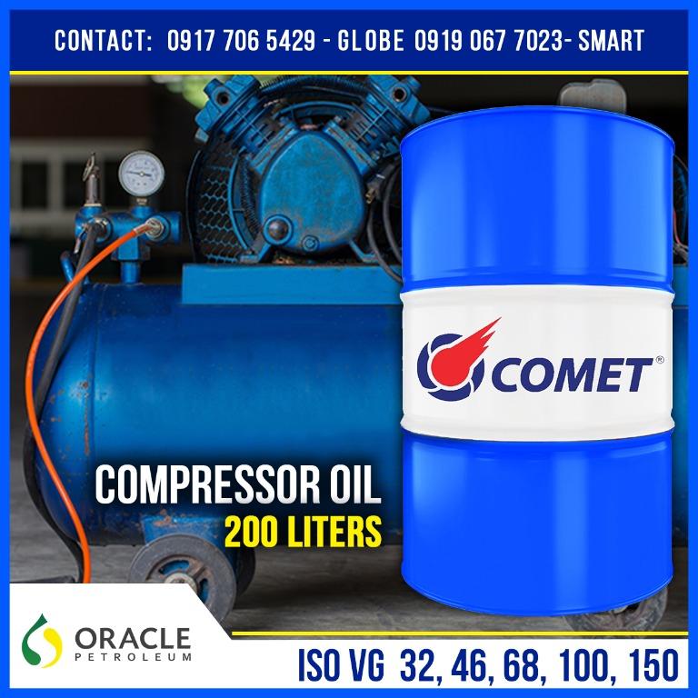 Compressor Oil ISO VG 32 46 68 100 150 DRUM 200L, Car Parts & Accessories, Maintenance Fluids ...
