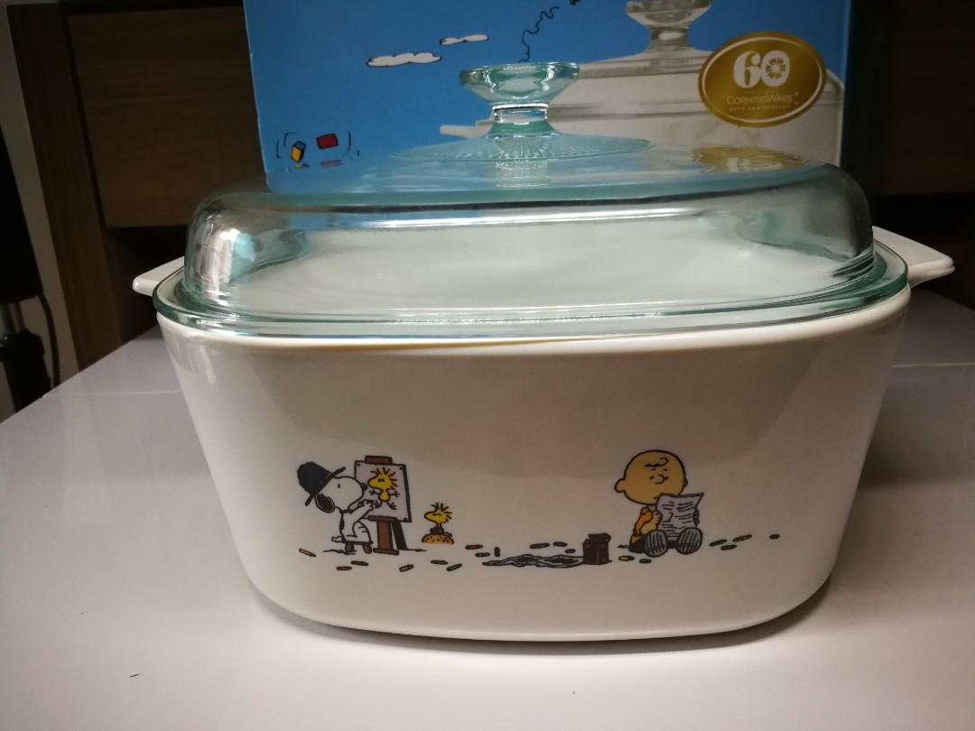 CORNINGWARE x SNOOPY - 5L Covered casserole, Furniture & Home Living ...