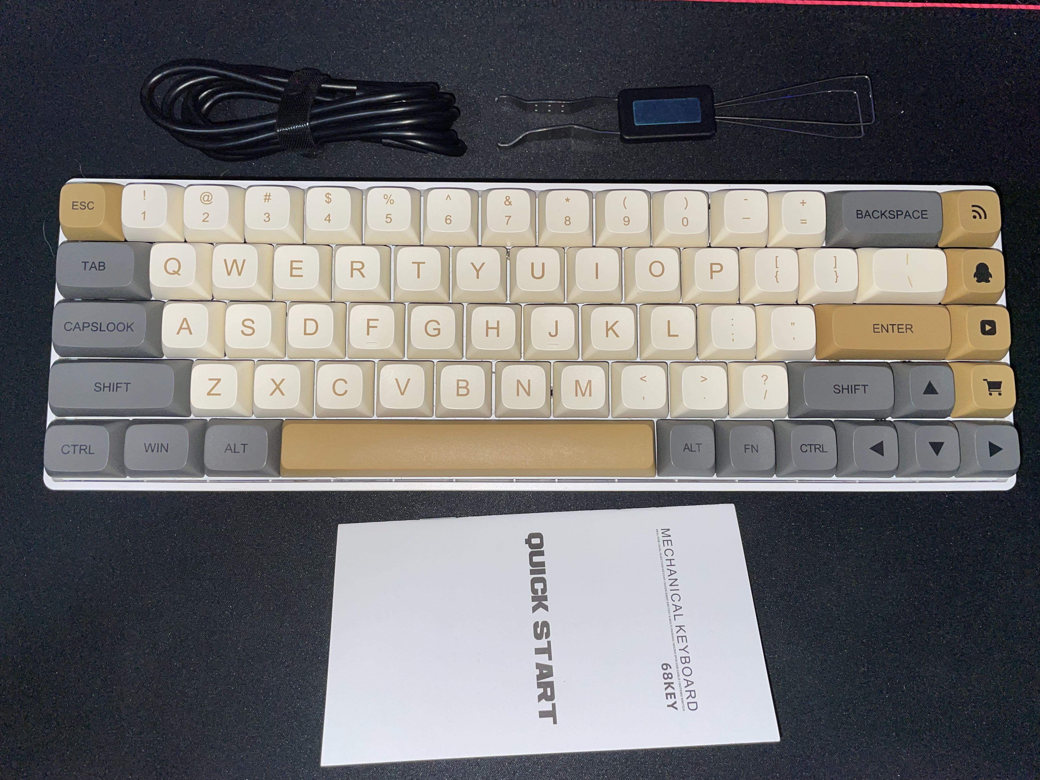 Custom MK68 65% Keyboard (Hotswappable), Computers & Tech, Parts ...