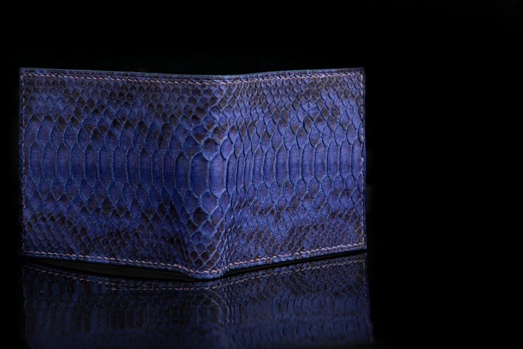 Custom Purple Python leather wallet, Men's Fashion, Watches ...