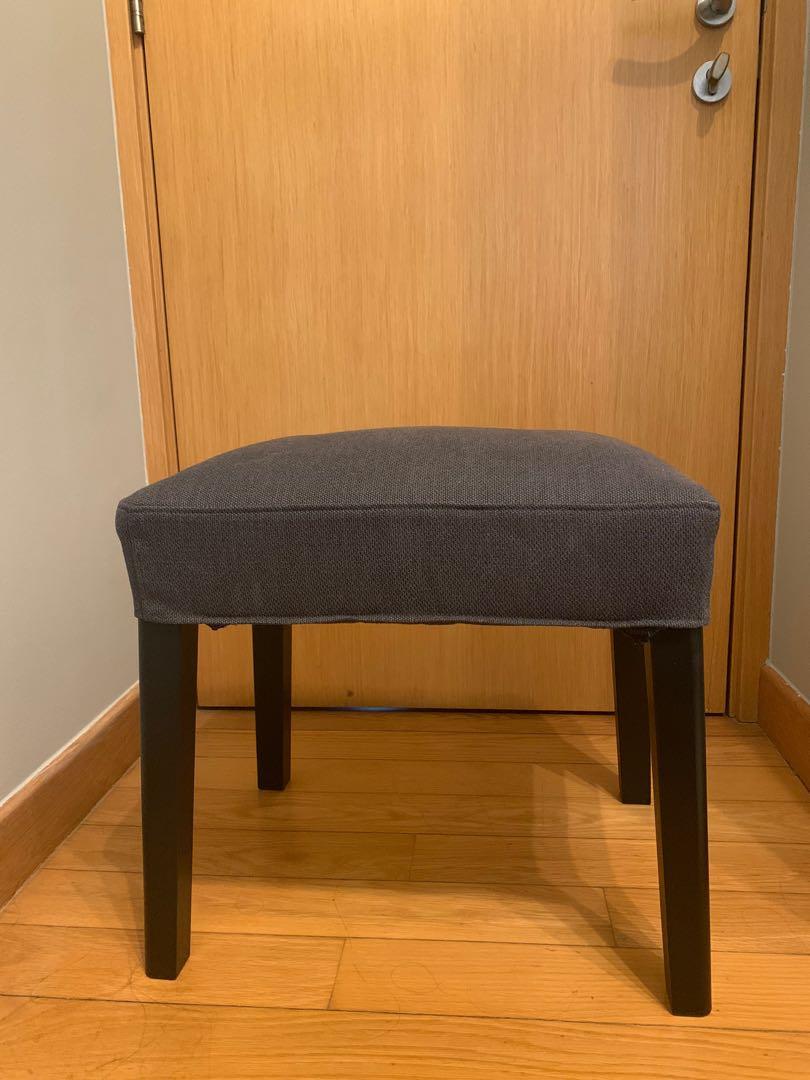 Dark grey stool, Furniture & Home Living, Furniture, Chairs on Carousell