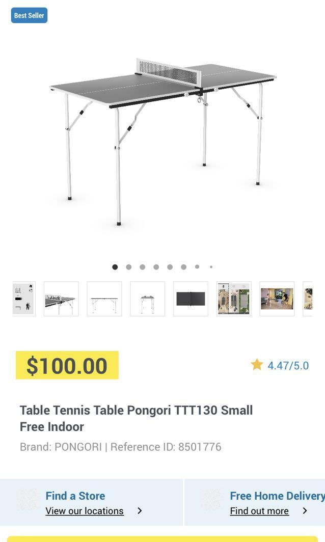 Decathlon table tennis table - bnib, Sports Equipment, Sports & Games ...
