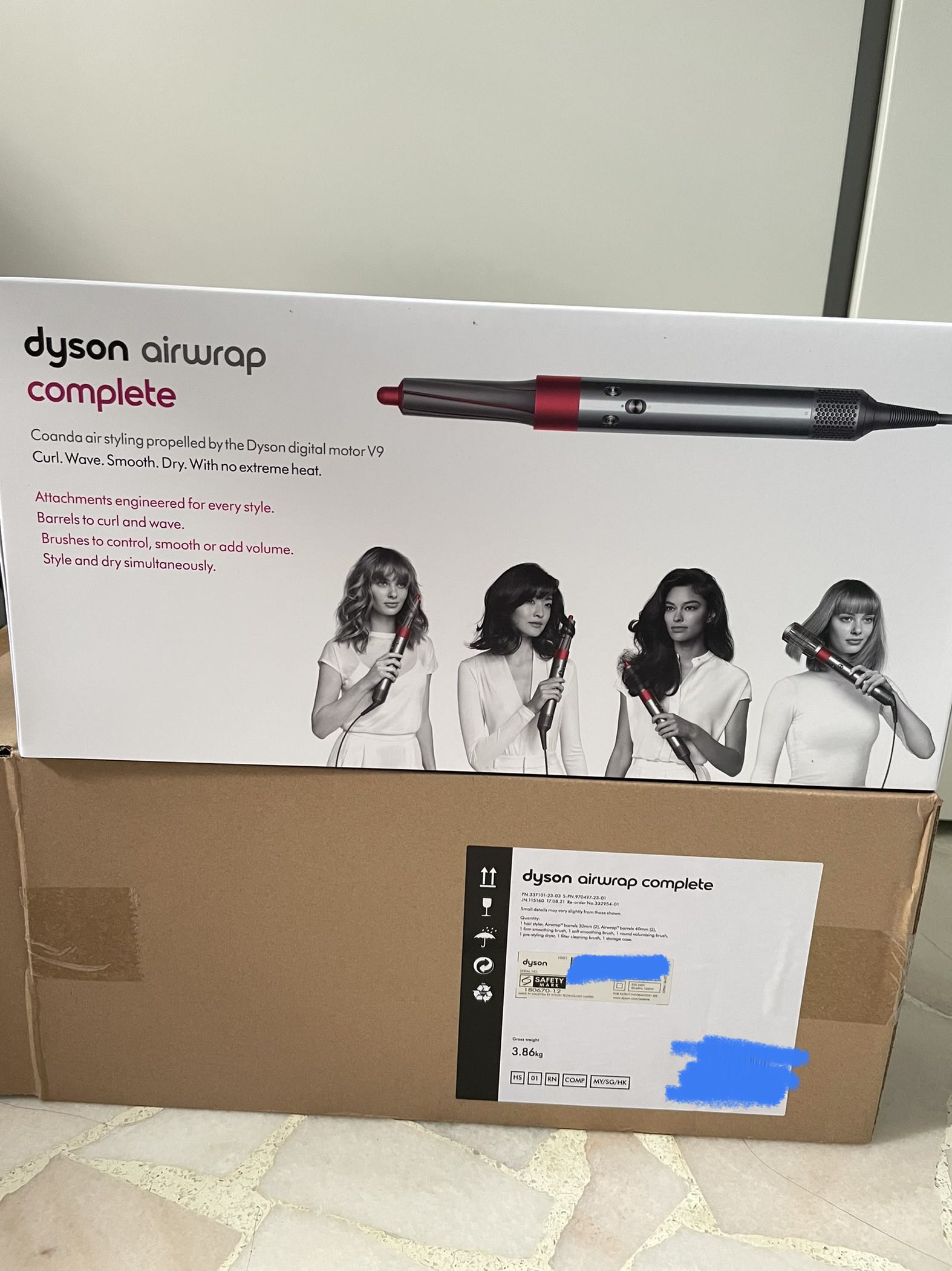 Dyson Airwrap Complete (Red/Nickel), Beauty & Personal Care, Hair on ...