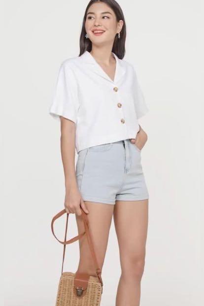 Fayth Cayson Oversized Linen Shirt, Women's Fashion, Tops, Blouses on ...