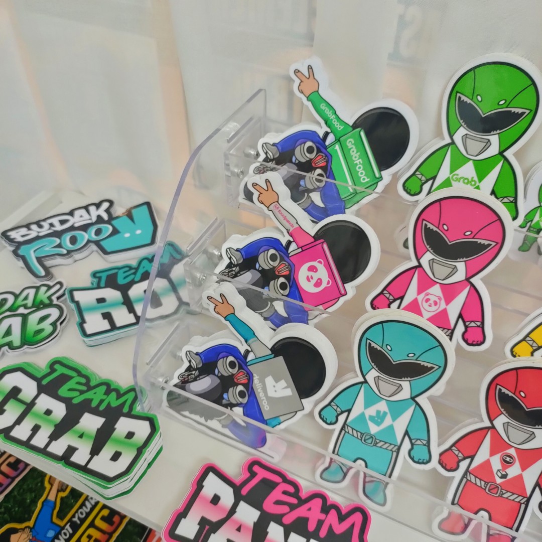 FOOD DELIVERY RIDERS vinyl stickers, Hobbies & Toys, Stationery & Craft ...