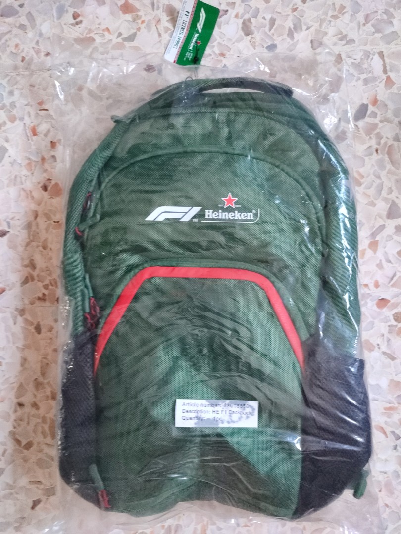 Heineken F1 backpack, Men's Fashion, Bags, Backpacks on Carousell