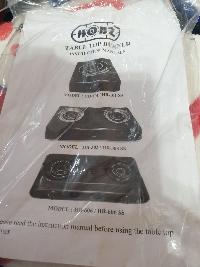 HOBZ Table Top Burner Gas Stove, TV & Home Appliances, Kitchen ...