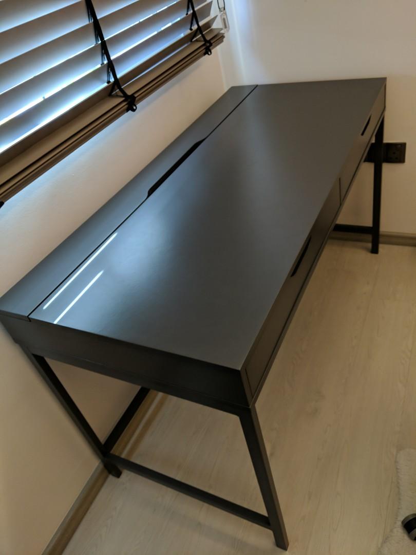 IKEA ALEX DESK 132cm X 58cm /HOME OFFICE, Furniture & Home Living ...