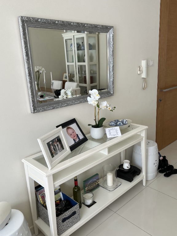 Ikea LIATORP Console table (wall mirror included if wanted), Furniture ...