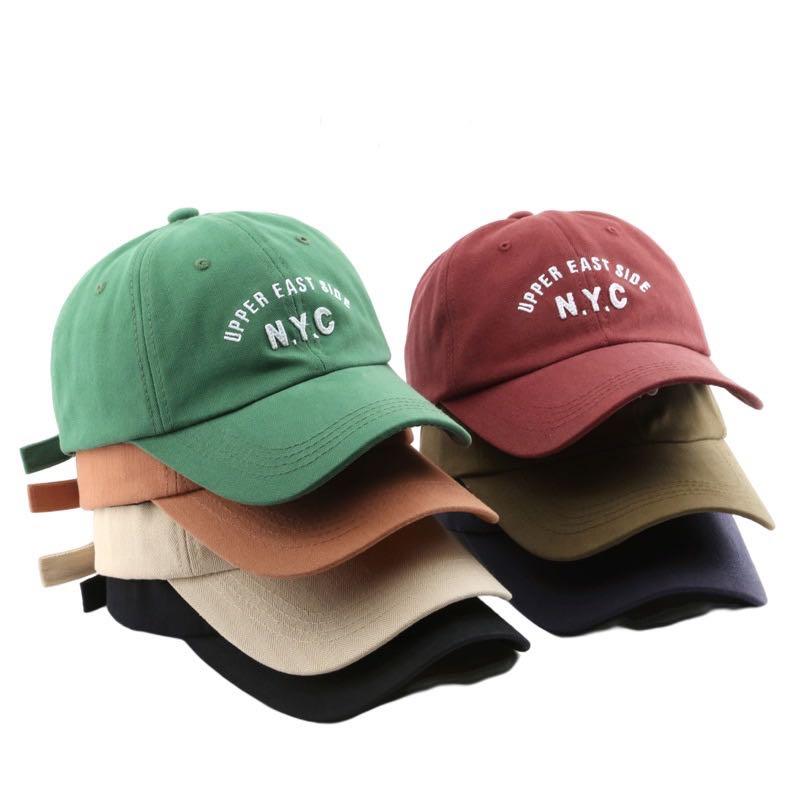 Japanese Men NYC Letter Embroidered Baseball Cap Outdoor Travel Unisex ...