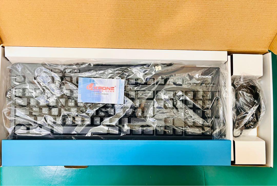 Krone立光 藍光梭哈手II USB多媒體防水鍵盤&藍光滑鼠組, 電視及其他電器 , 轉換器及插頭在旋轉拍賣