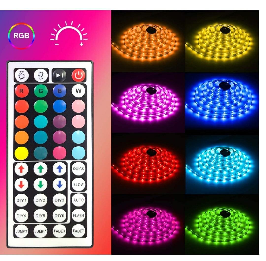 MINGER LED Strip Lights 32.8ft, RGB Color Changing LED Lights for Home ...