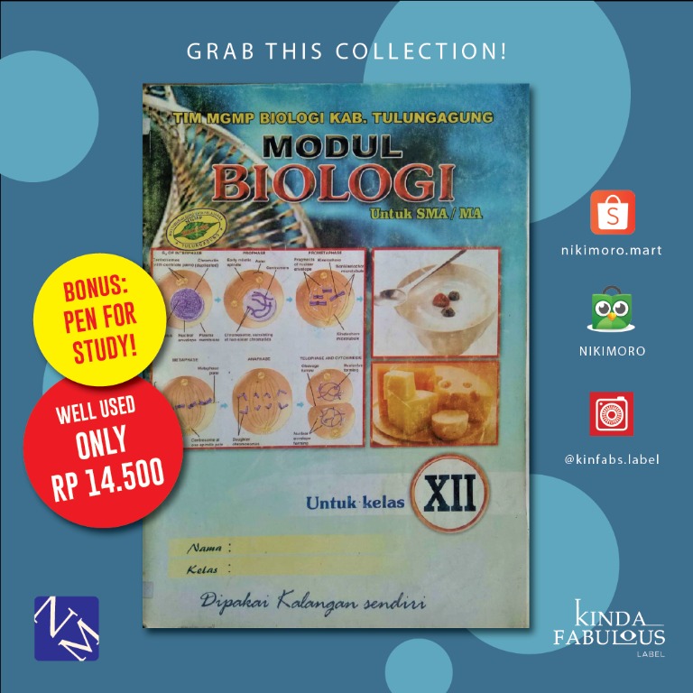 Modul Biologi Kelas 12 SMA/MA, Buku & Alat Tulis, Buku Pelajaran di ...