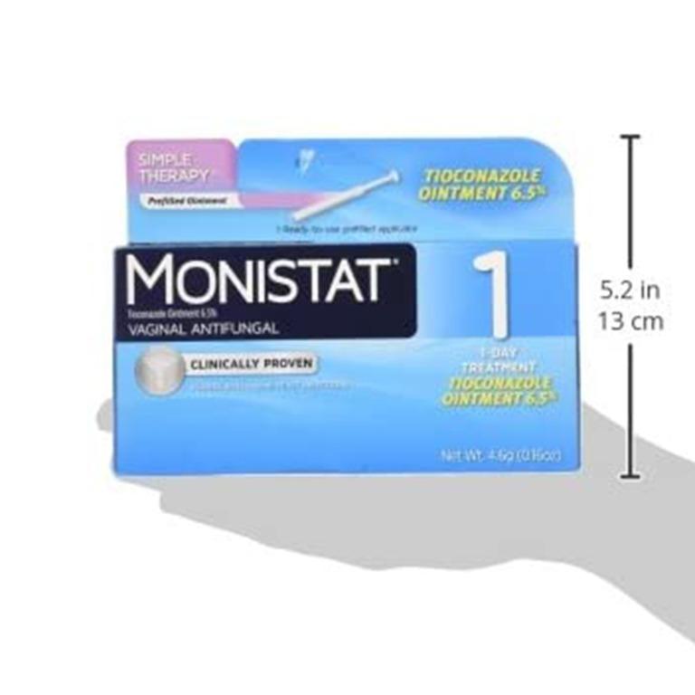 Monistat 1 Vaginal Ointment Antifungal 1-Day Yeast Infection Treatment ...