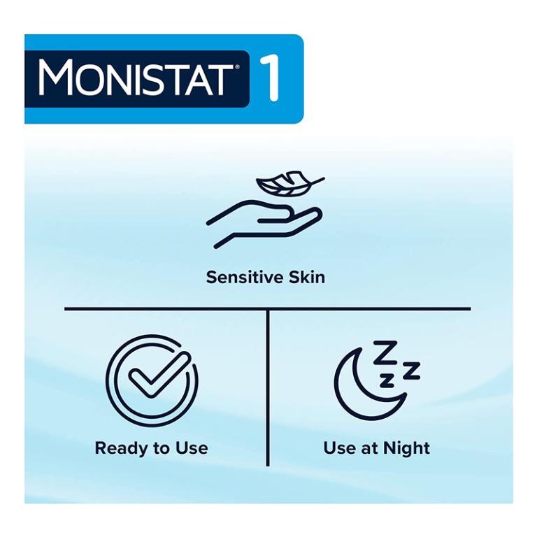 Monistat 1 Vaginal Ointment Antifungal 1-Day Yeast Infection Treatment ...
