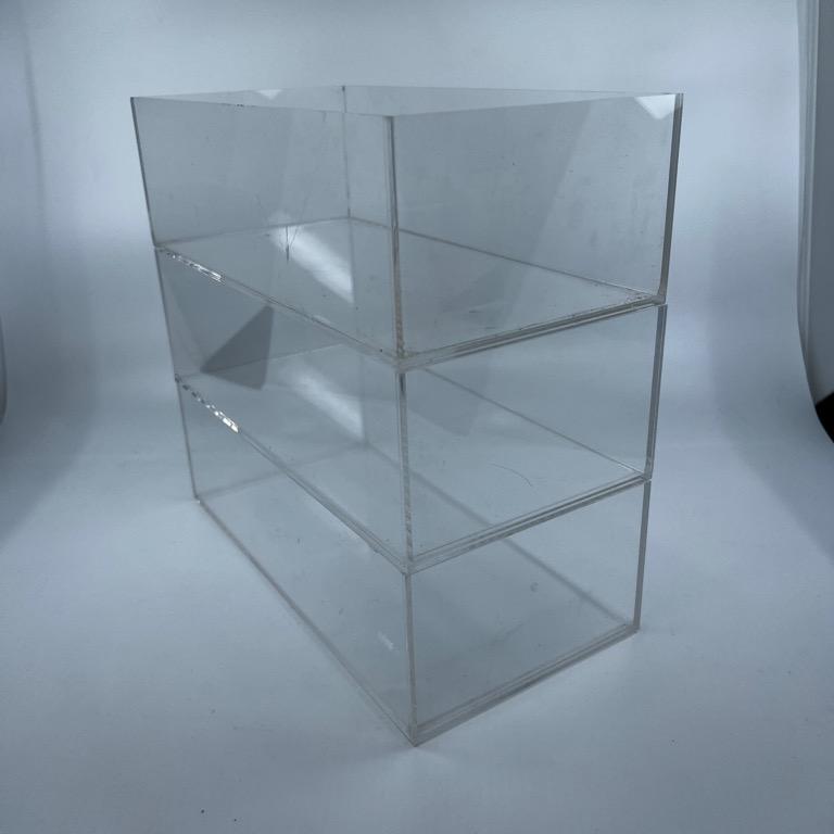 Muji Acrylic Storage Units Stackable acrylic box M, Furniture & Home ...