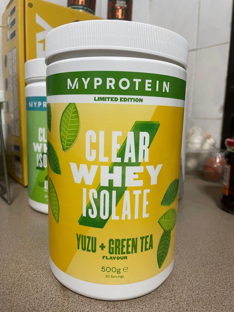 MYPROTEIN CLEAR WHEY ISOLATE (YUZU GREEN TEA) 500G, Health & Nutrition ...